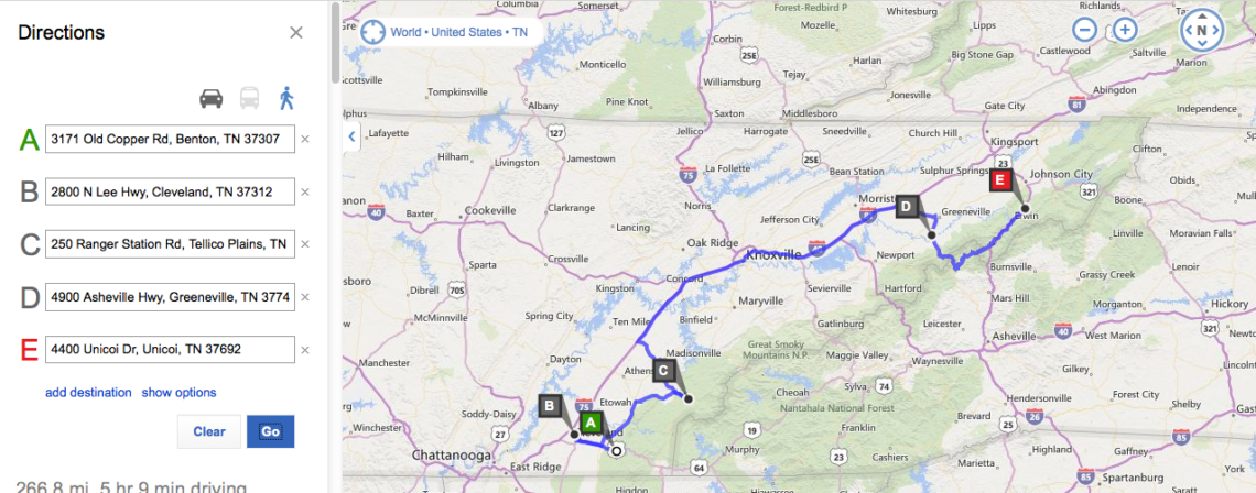 Here are the Five Ranger District Offices on the Cherokee NF - Partners ...